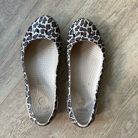 CROCS | Shoes | Crocs Kadee Womens Leopard Flats | Poshmark